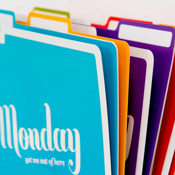 Days of the Week File Folders - Pulp & Paperie